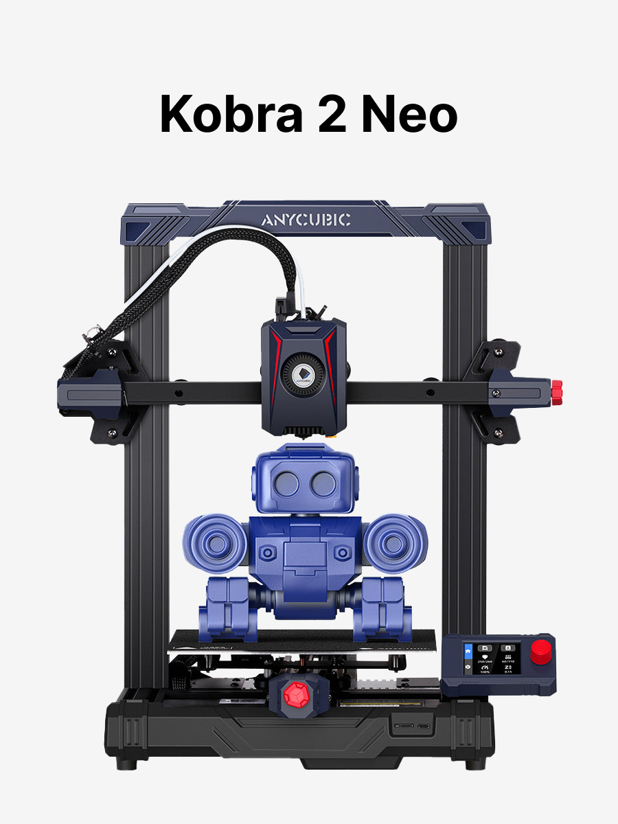 Полимерный 3D-Принтер Anycubic Kobra NEO 2 CLUB3D EDITION 2024 (ME - FFF - FDM)(Набор для сборки)