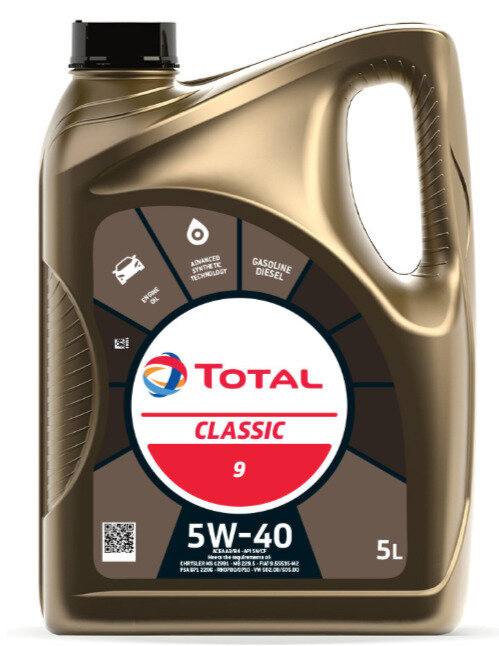 Масло TOT/5W40 5 TOTAL 213696