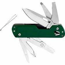 Мультитул Leatherman Free T4, 12 функций, зеленый