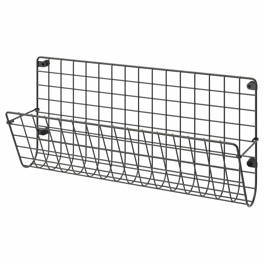Настенная полка IKEA GREJIG 58х17х28 см цвет темно-серый 806.107.66