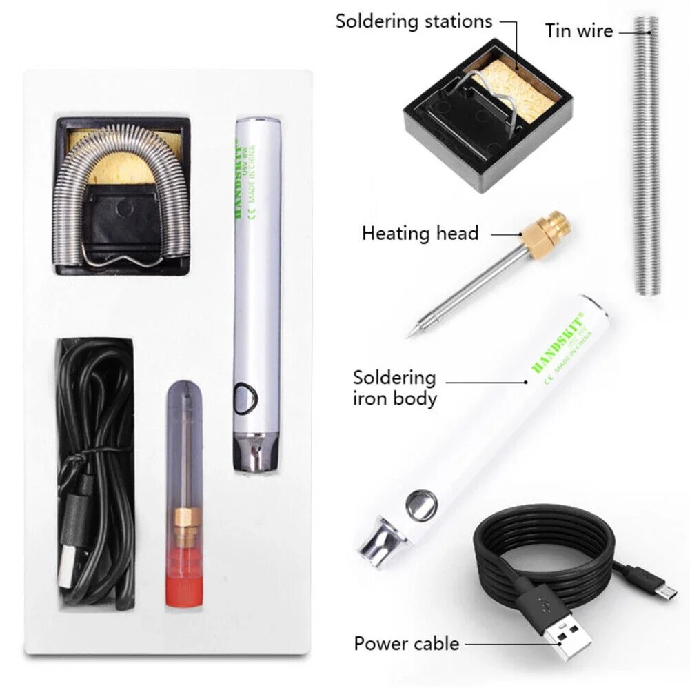 Электрический паяльник USB 5В, 8-10Вт, A Accessories