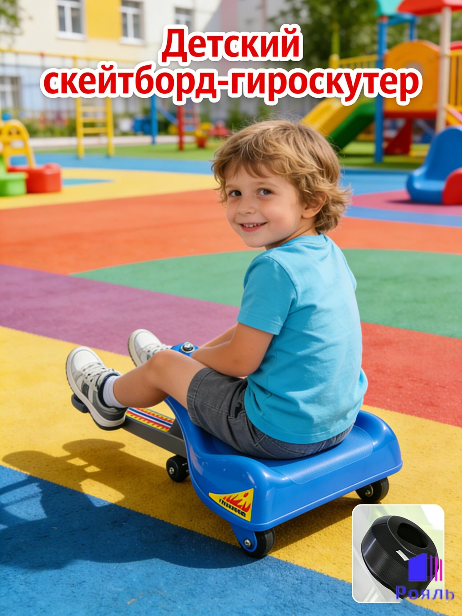 Детская поворотная машинка-каталка для развития равновесия, усиленная устойчивость к опрокидыванию, плавный ход, PP-пластик, нагрузка до 150 кг