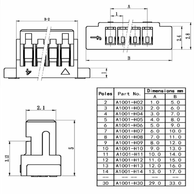JST SH 1.0 2P Разъем — фото 1
