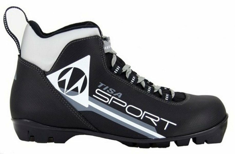 Ботинки лыжные беговые Tisa Sport Nnn, цвет: черный, серый. Размер 37