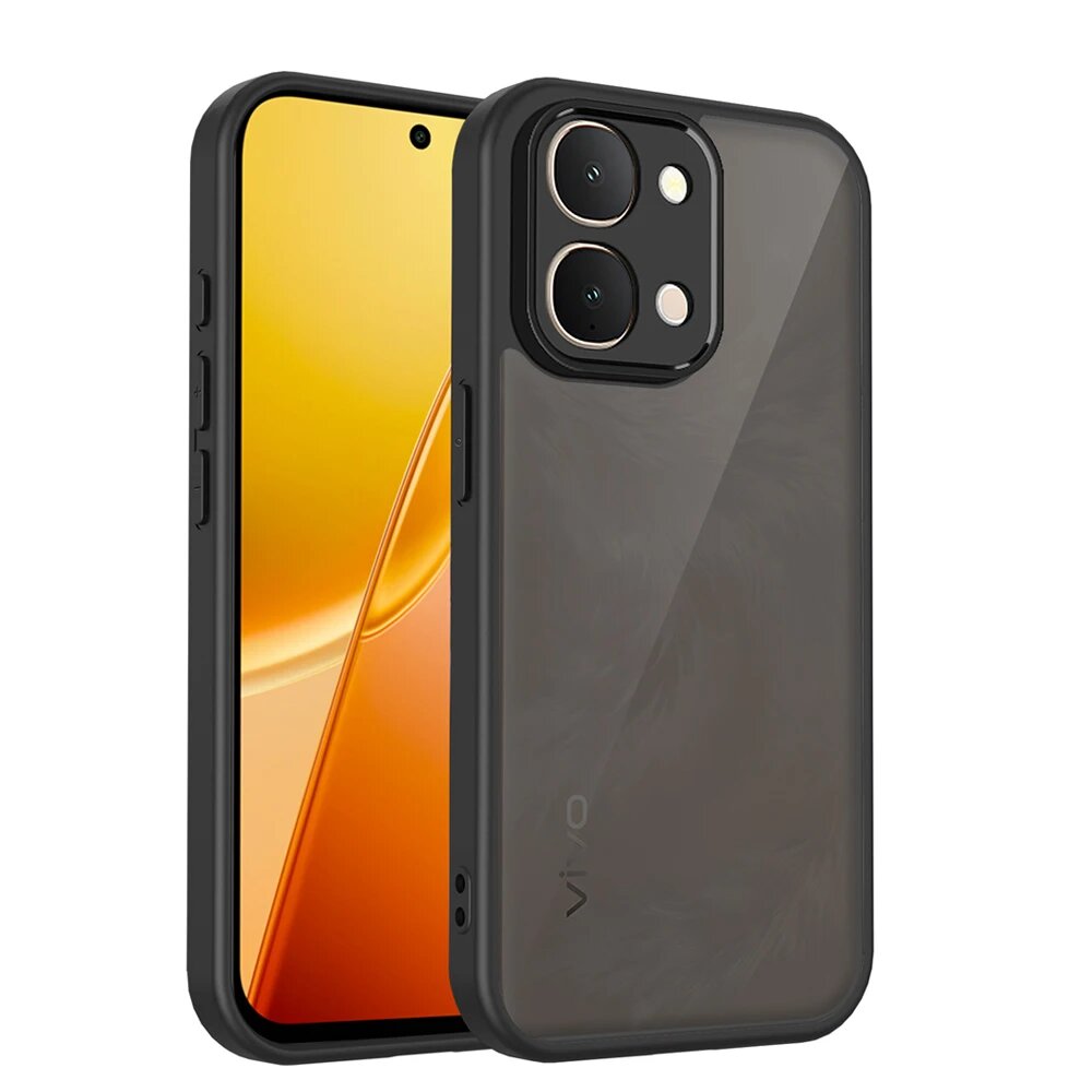 Матовый полупрозрачный черный чехол KEYSION для телефона VIVO Y31d 4G, мягкий силикон for IQOO Z11X