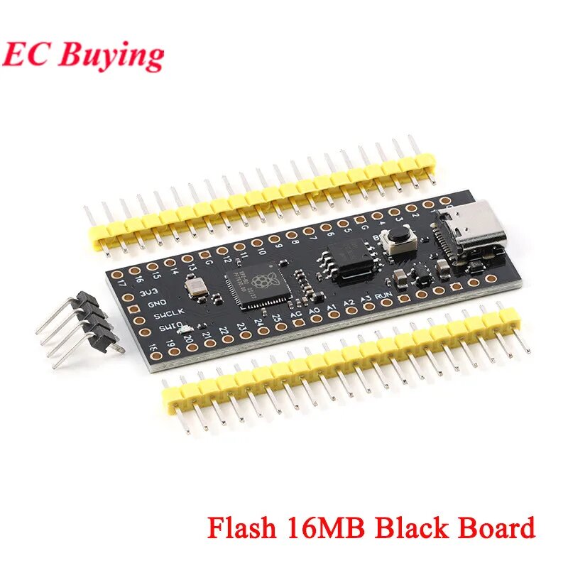 Raspberry Pi Pico RP2040 платы 10pcs, RP2040 Black 16MB