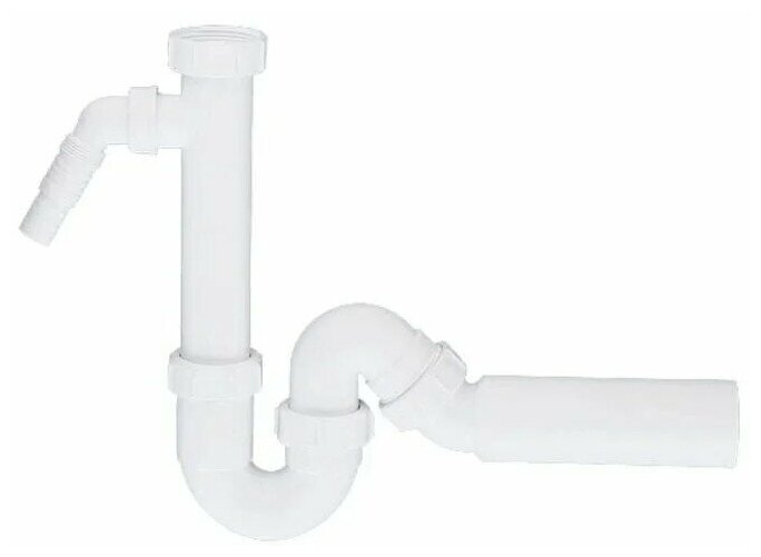 Сифон для мойки и раковины McAlpine MRSK4A 40 мм с носиком без выпуска