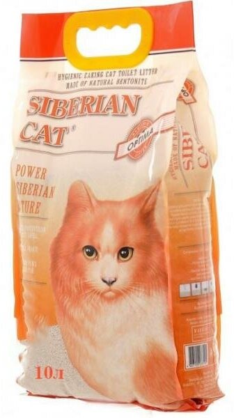 Сибирская кошка Оптима Комкующийся наполнитель, 8кг