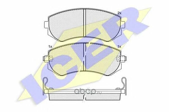 Колодки передние NISSAN Almera N15, Sunny N14, Patrol Y61