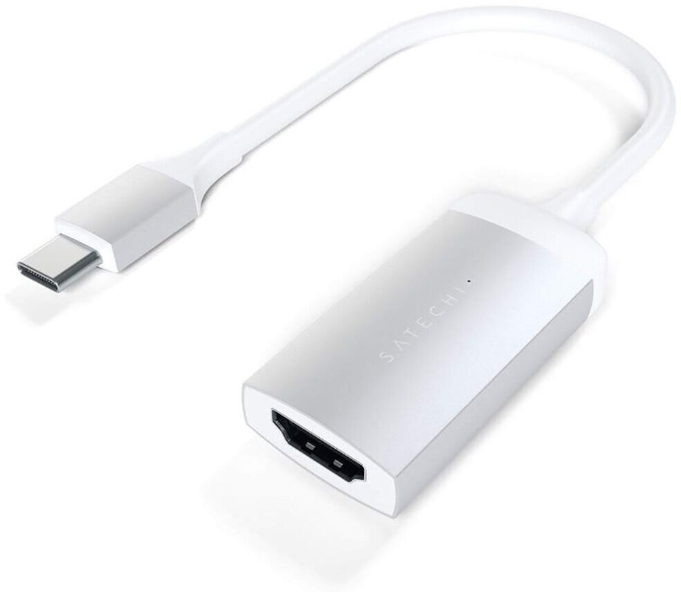 Переходник (адаптер) Satechi Type-C to HDMI, Поддержка 4K/60Hz, Серебристый ST-TC4KHAS