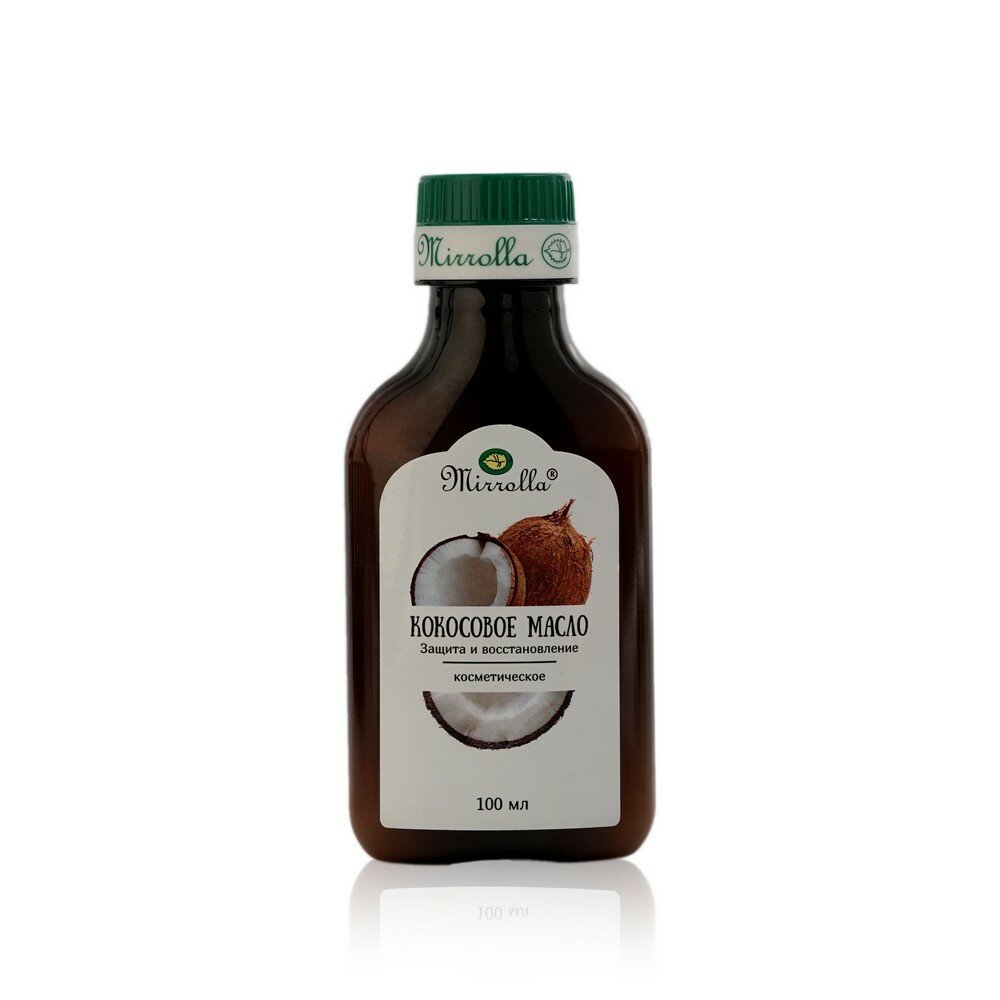 Масло кокосовое Мирролла, косметическое, для тела и волос, 100 мл