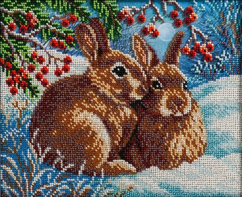 Набор для вышивания Радуга бисера #В-299 Счастливы вместе, Вышивка бисером, 25 х 20 см