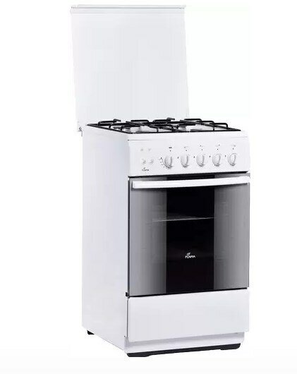 Газовая плита Flama FG 2424, с ящиком для посуды, 4 конфорки