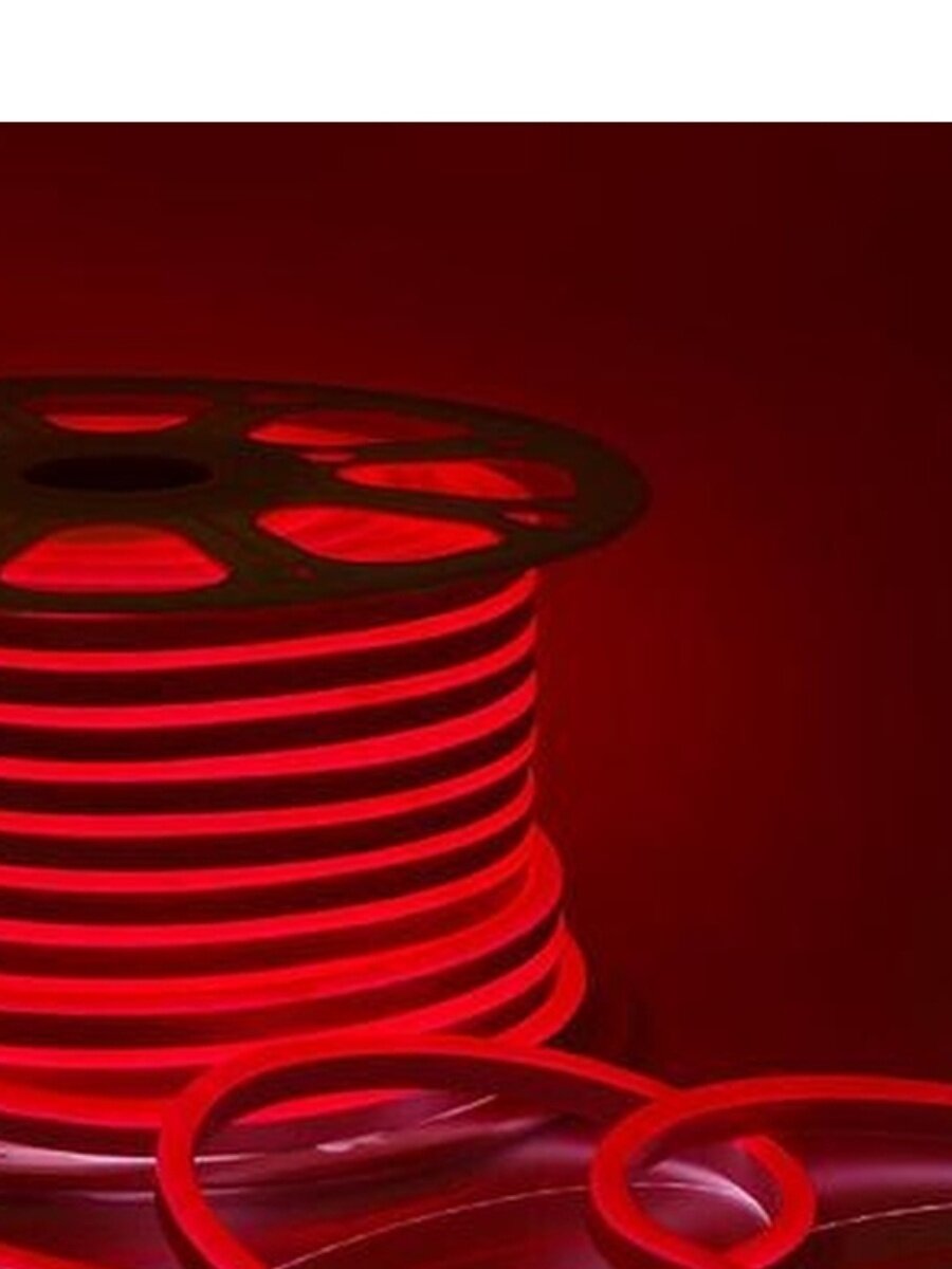 Неоновая лента 003045, светодиодная, IP67, термостойкая, 5м, красная