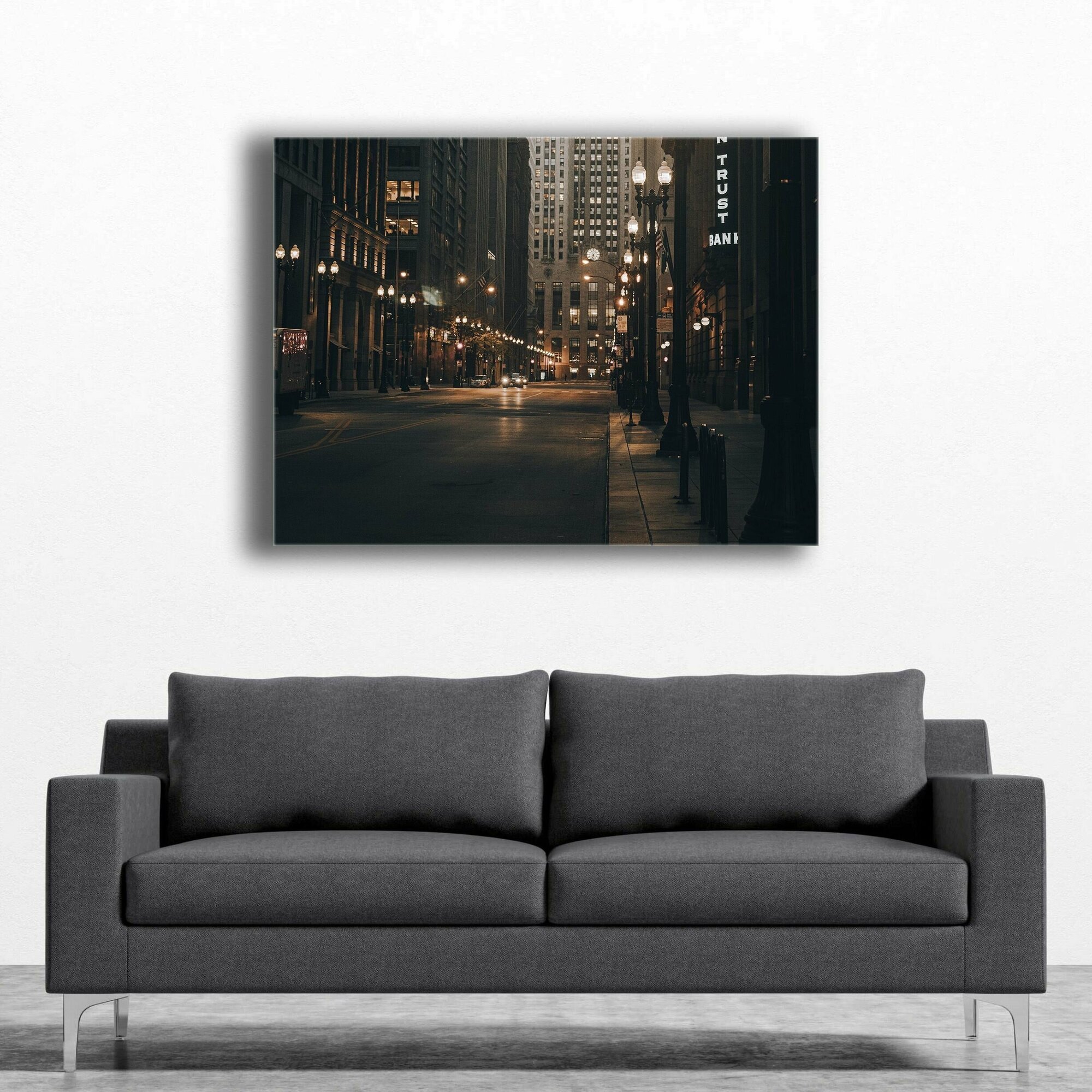 Интерьерная картина на холсте / Город / Живопись 30*40