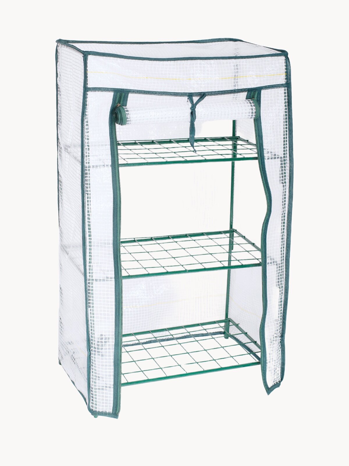 Мини теплица парник стеллаж для рассады на подоконник 3 полки 95*53*27 см огород на окне