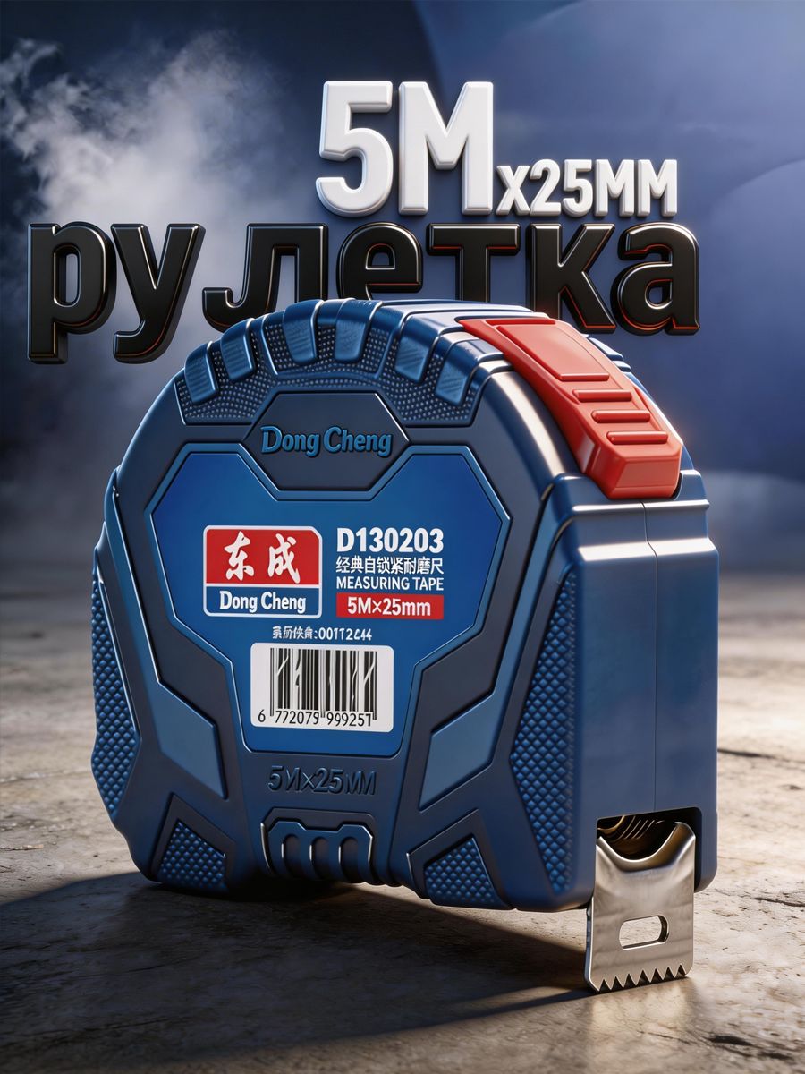 Рулетка Dongcheng 5 м 25 мм