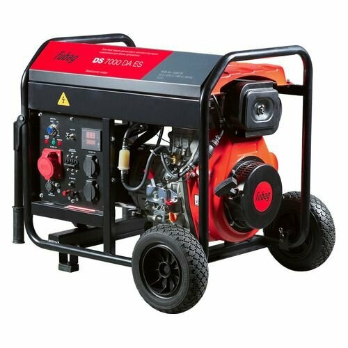 Дизельный генератор FUBAG DS 7000 DA ES, 380/220/12 В, 7кВт, с автозапуском, на колёсах с АКБ [641695]