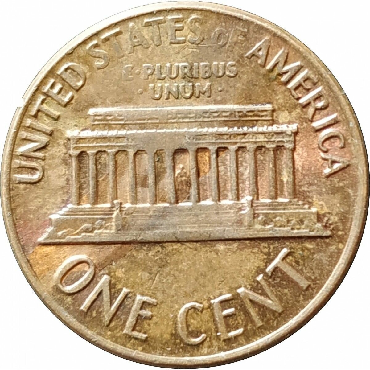 1 цент 1972 США D из оборота