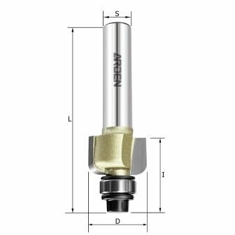 Фреза внешн. радиус "Галтель" (нижн. подш.) Z=2 R=2 D=13.5x9.5 S=8 ARDEN 305809