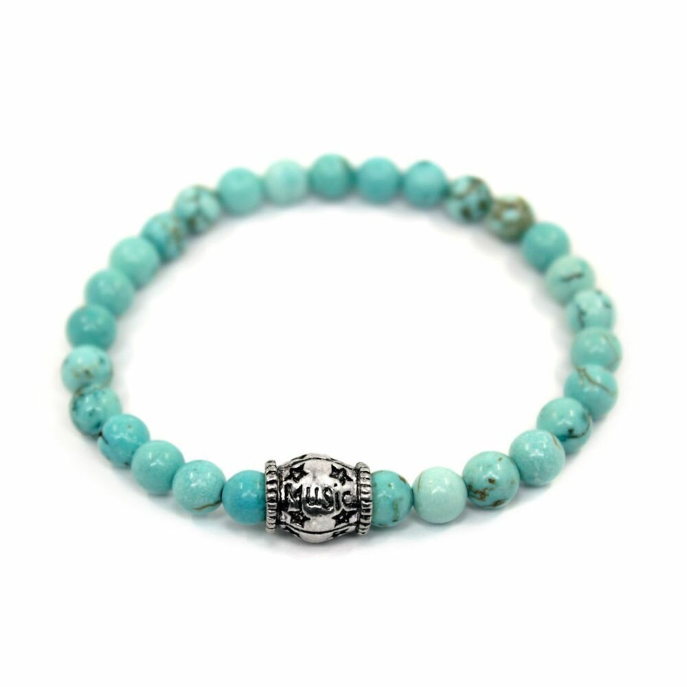 Браслет-нить, бирюза