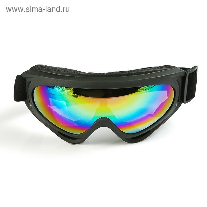 Очки для езды на мототехнике , стекло хамелеон , цвет черный