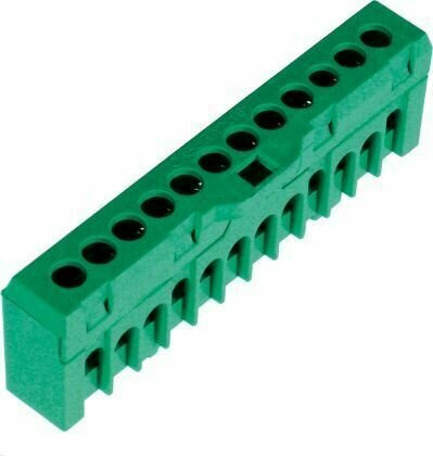 Клеммник ESC-QBLOK7202 (зелёный, 10/16 мм2, 12 под ключ.) ETI 003903207