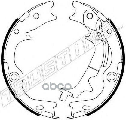 К-т бараб. тормоз. колодок Hyundai Tucson 2009-10, Kia Sportage 2010- Trusting арт. 046231