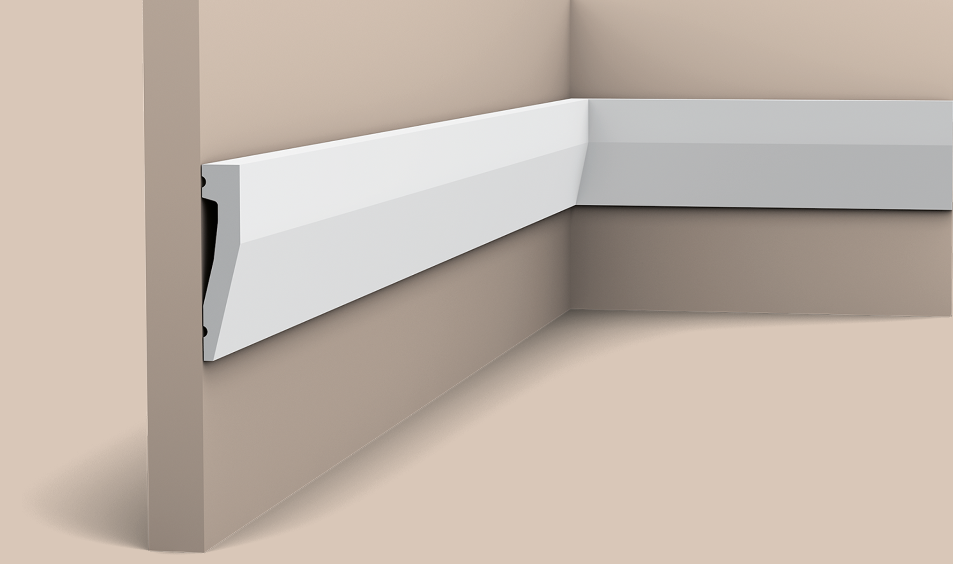 Молдинг Гладкий Orac Decor SX159 Д200хШ1.2хВ6 см Лепнина из Дюрополимера / Орак Декор.