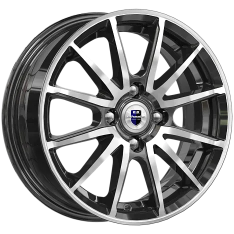 Диск КиК Квант 5.5x14 4x100 ET39 Dia54.1 алмаз черный