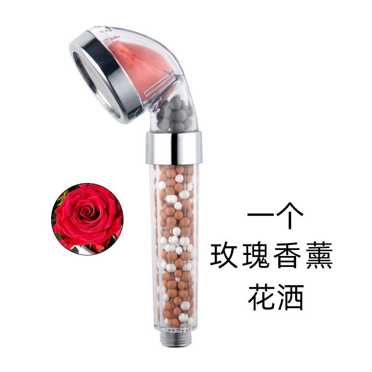 Ароматерапевтическая душевая лейка VC с подавлением, отрицательные ионы, экономия воды, фильтр для душа, мощная распылительная головка из камня Майфан, цельная, дропшиппинг, энергосберегающая