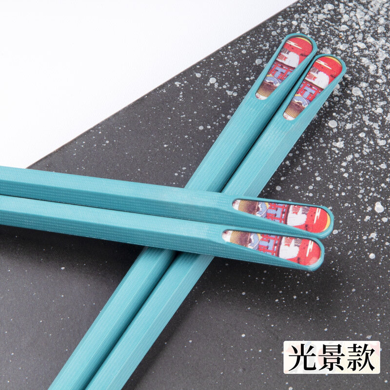 Остроконечные японские палочки для еды из сплава палочки для еды для одного человека Бытовая еда палочки для ногтей