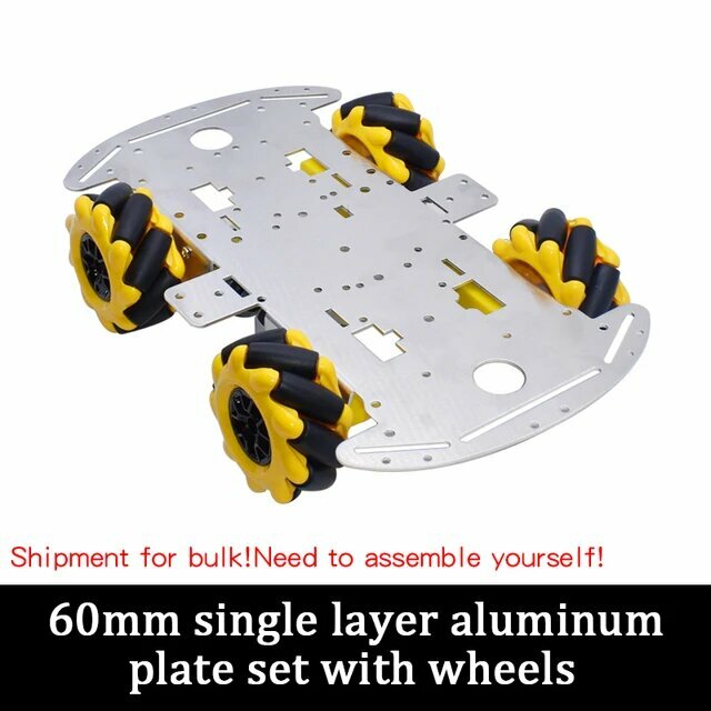 EQV алюминиевый шасси для автомобиля Желтый, 4WD KIT