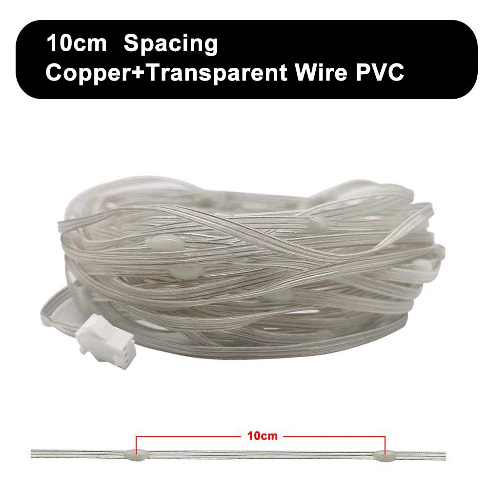 FUNZENXIN адресная светодиодная лента WS2812B зеленая 25 м 10cm Transparent PVC, 10m