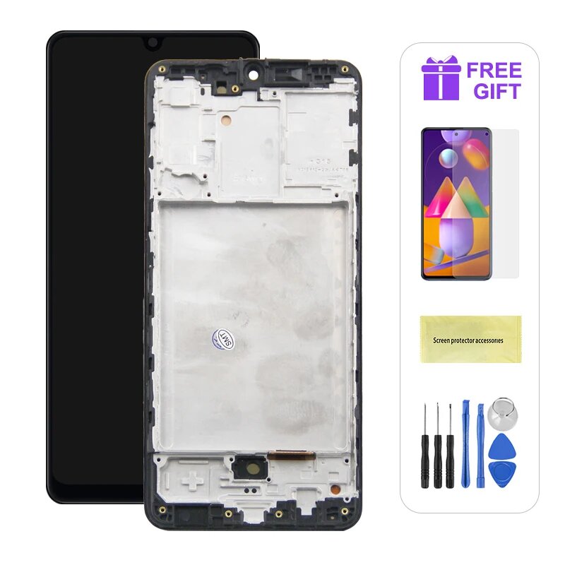 6,4 "Super AMOLED для SAMSUNG GALAXY A31 A315 ЖК-дисплей с цифровым преобразователем сенсорного экрана в сборе для Samsung SM-A315F A315F/DS A315G