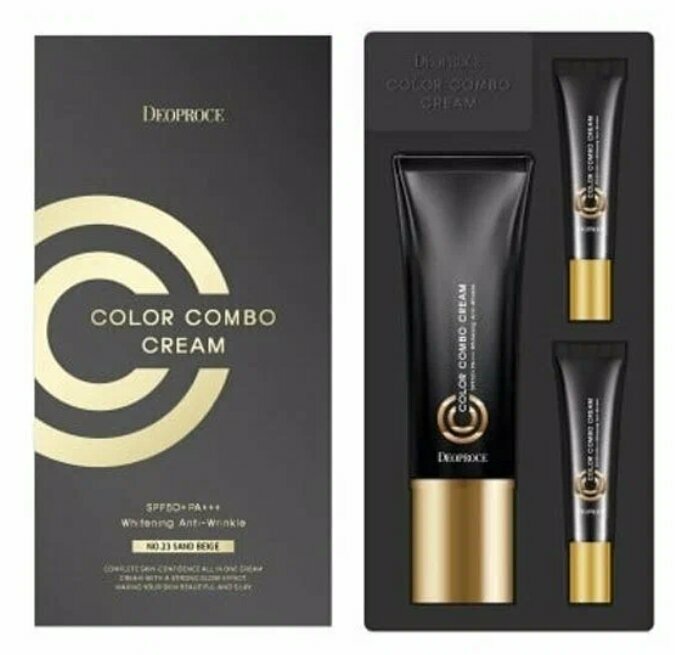 Набор СС кремов Deoproce Color Combo Cream Special Set, SPF 50+ PA+++, №21, 40 гр + 2 х 5 гр