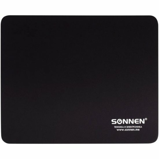 Коврик для мыши Sonnen "BLACK" резина/ткань (220х180х3)