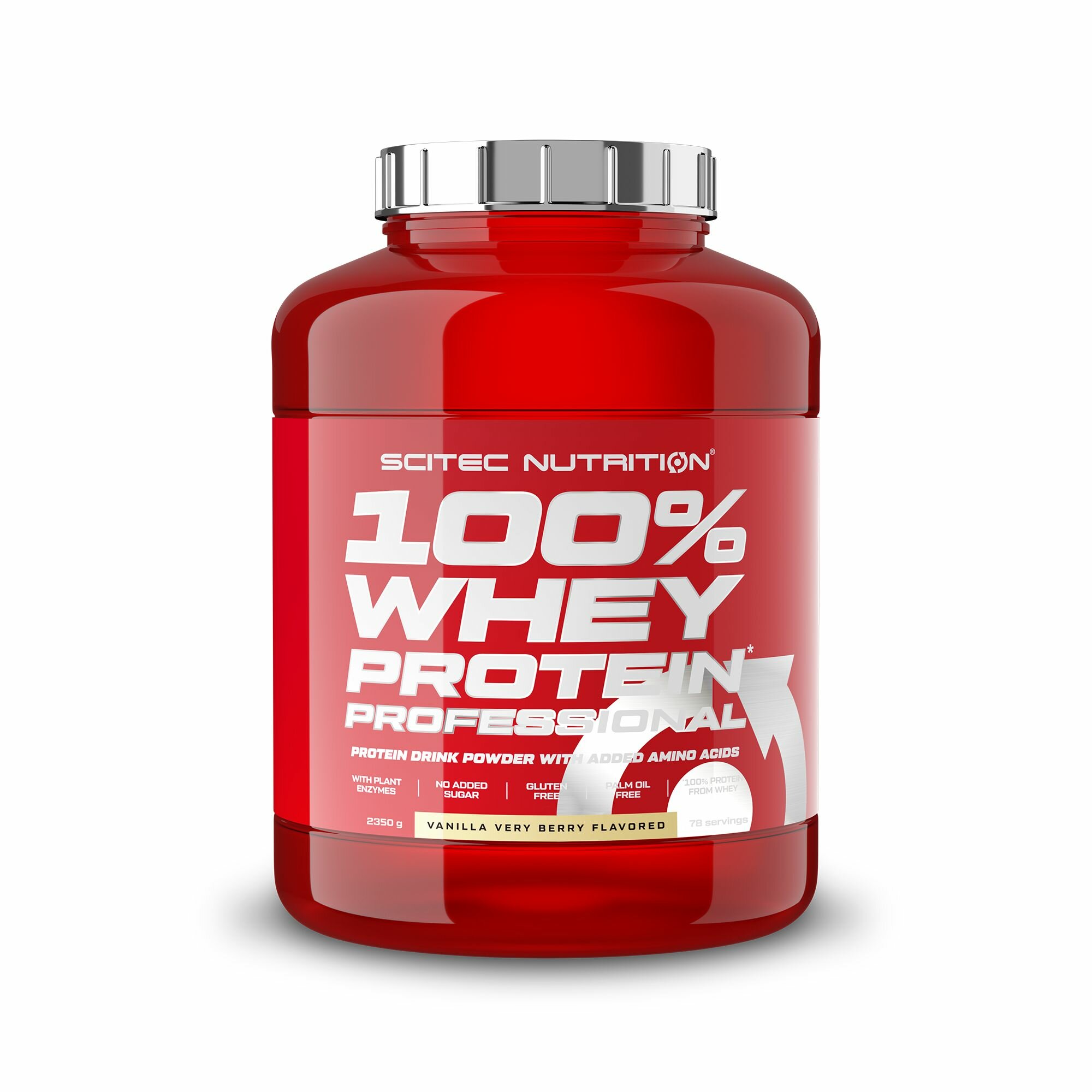 Протеин сывороточный Scitec Nutrition 100% Whey Protein Professional 2350 г Ваниль - Лесные Ягоды
