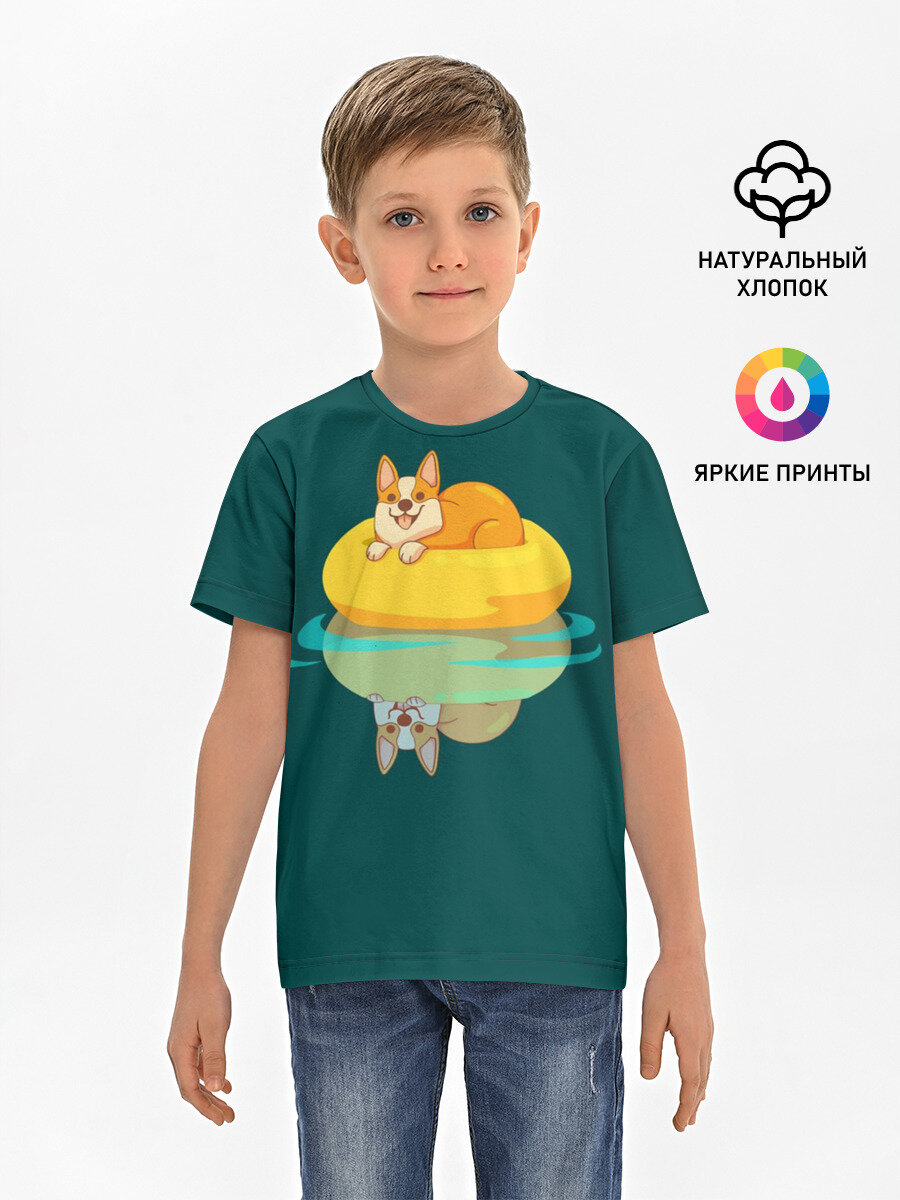 Футболка хлопковая детская Корги