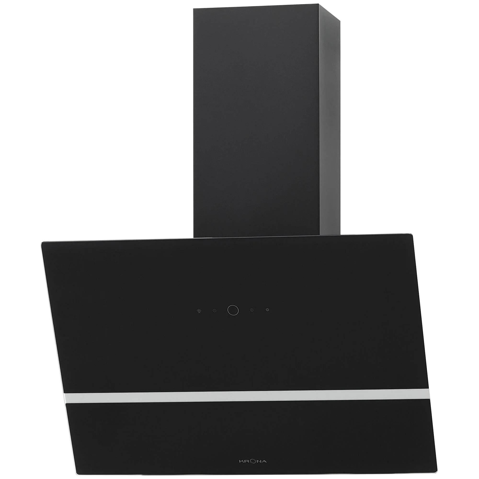 Кухонная наклонная вытяжка KRONA BRUNA 600 BLACK S с сенсорным управлением