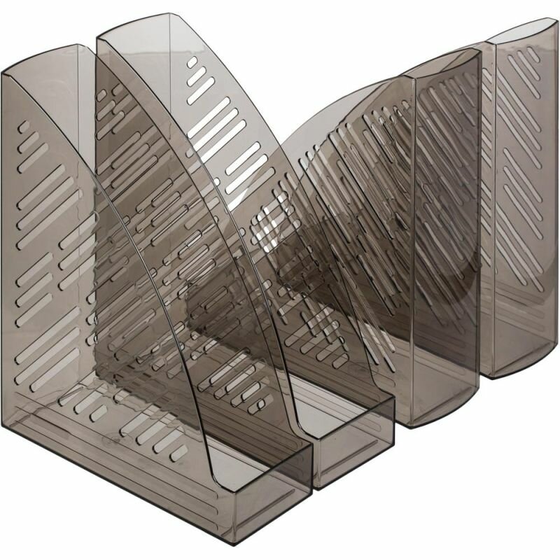 Attache Лоток вертикальный, 85мм, дымчатый, 4 шт в упаковке