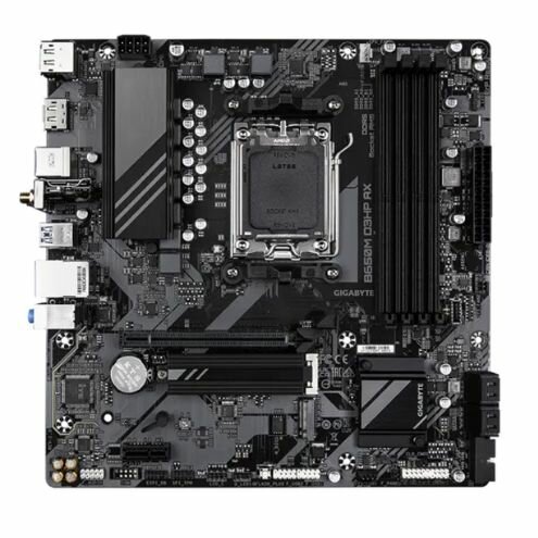 Материнская плата GIGABYTE B650M D3HP AX (B650M D3HP AX) - AM5, AMD B650, DDR5, 1хPCI-Ех16, 2хМ.2, Micro-ATX