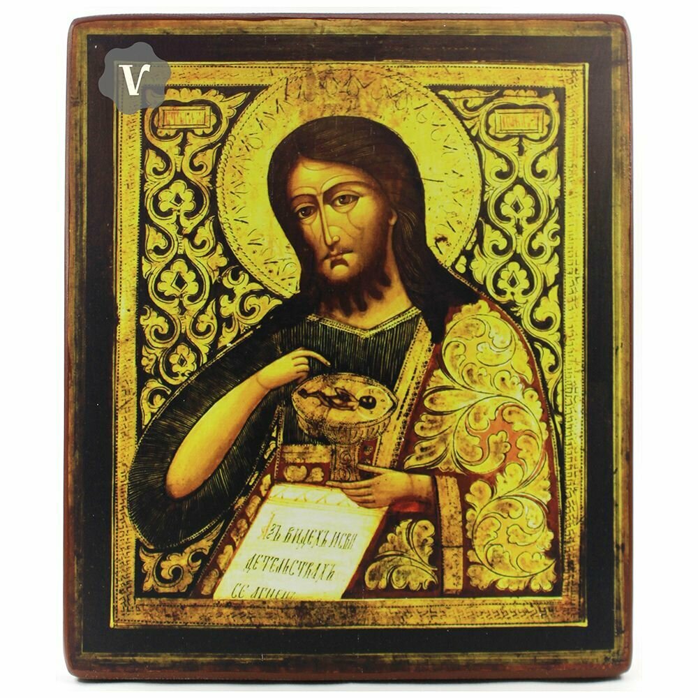 Православная икона Предтеча и Креститель Господень Иоанн, деревянная иконная доска, левкас, ручная работа