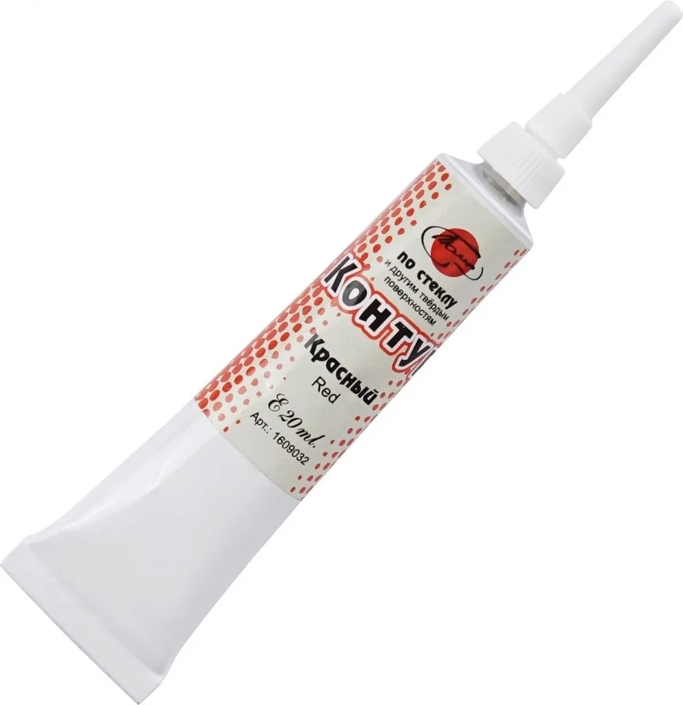 Таир Контур по стеклу и керамике, красный 20мл