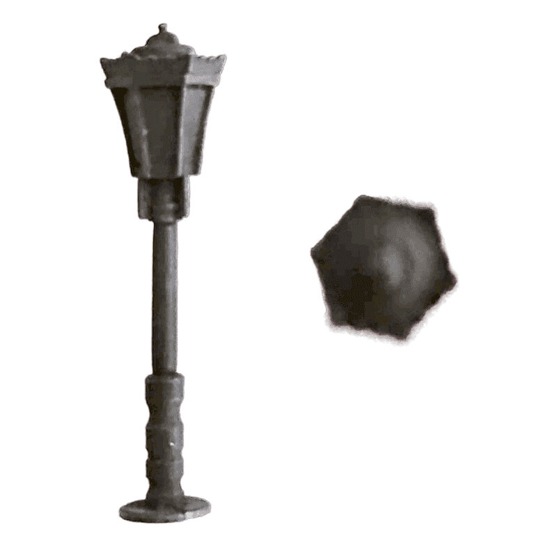 Фонарь уличный 46 мм, 2 шт, металл, материал для сборных моделей, Domus Kits