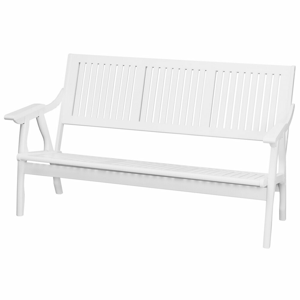 Диван-скамья Мебелик Массив решетка снег 6726054503