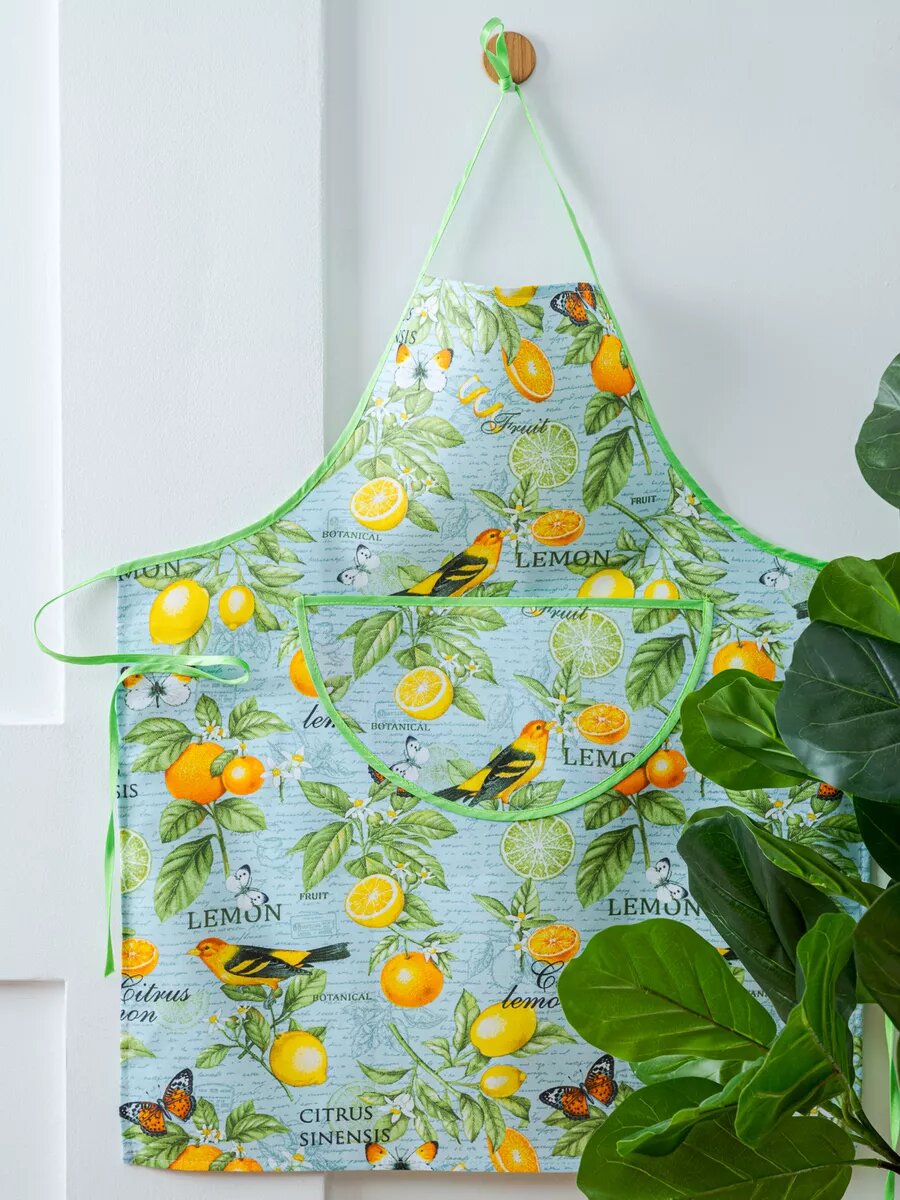 DOLLTALL / Фартук кухонный / Фартук с карманом / универсальный размер 42-54 / подарок для любимых женщин