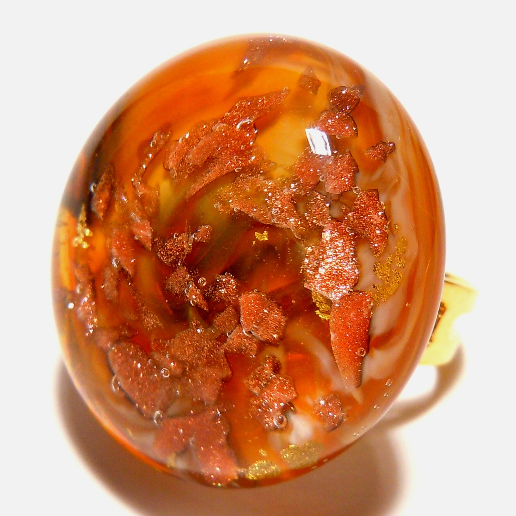 Кольцо, муранское стекло