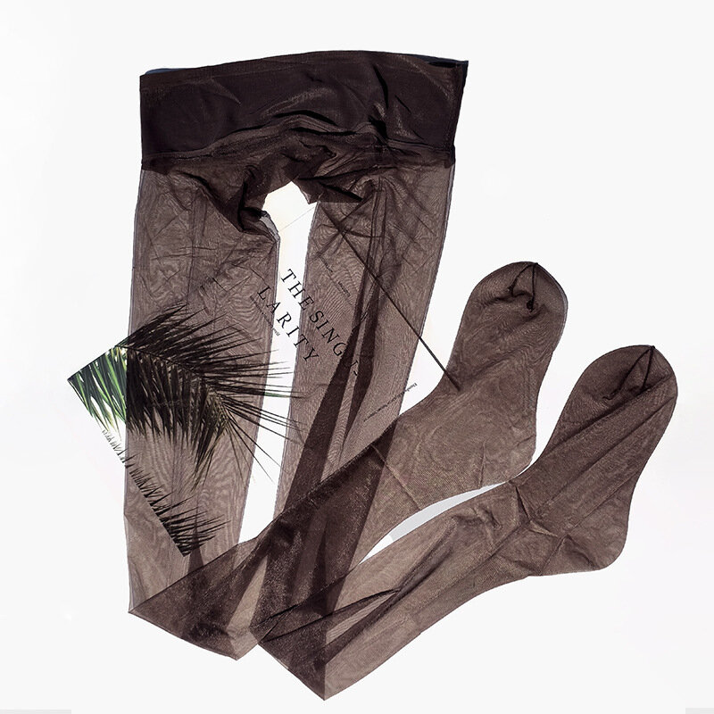 Растопленные высокоплотные бесшовные чулки с сеткой 0.01D для женщин, ультратонкие, шелковистые, прозрачные, плюс размер, бесшовные