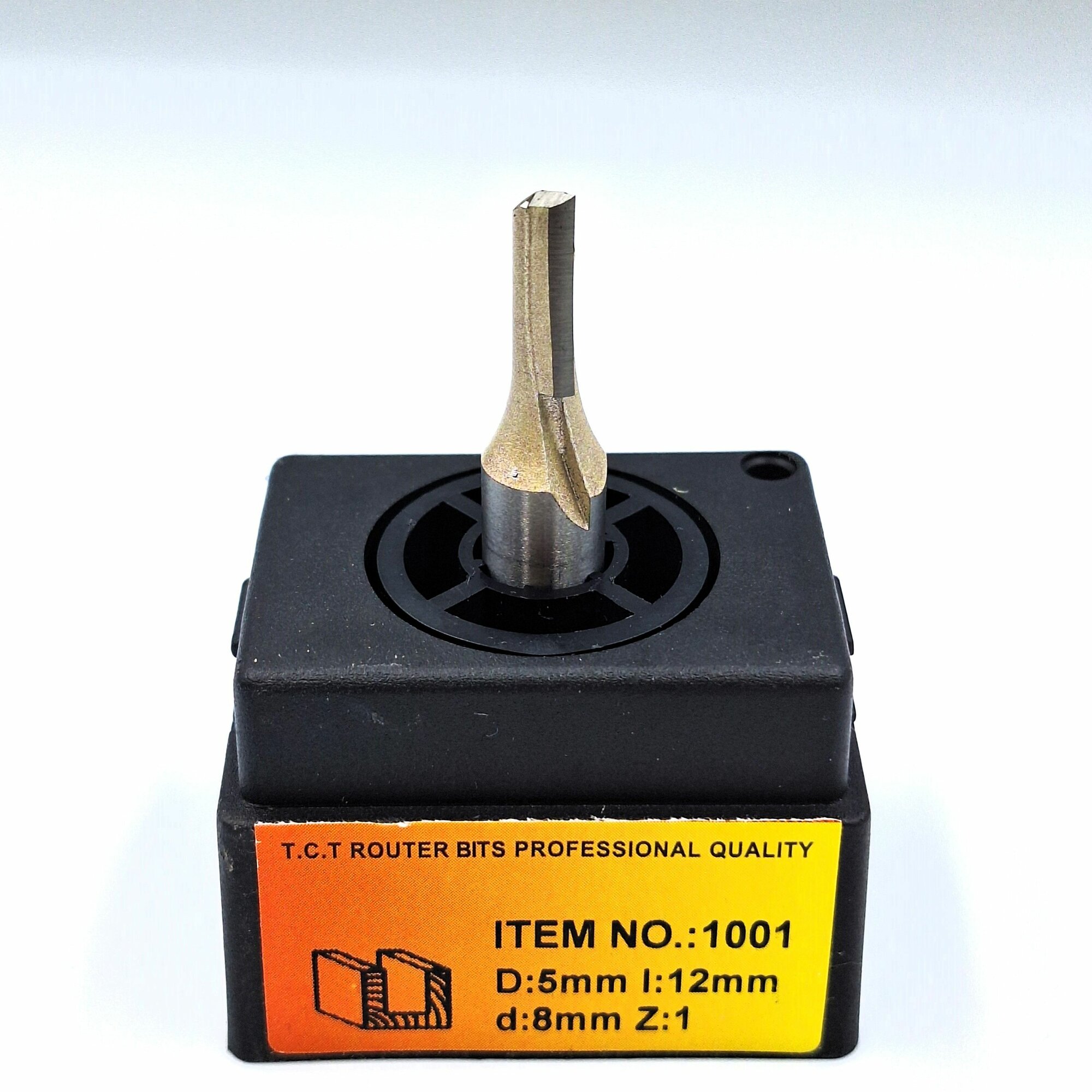 Фреза Globus 1001 D5 h12, хвостовик 8 мм, Z:1 пазовая прямая однозубая